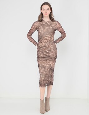 Vestido midi casual Kur.kuma para mujer