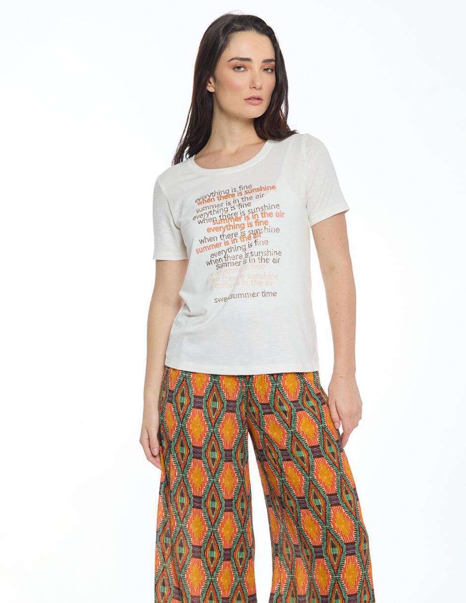 Blusa Foley's manga corta para mujer
